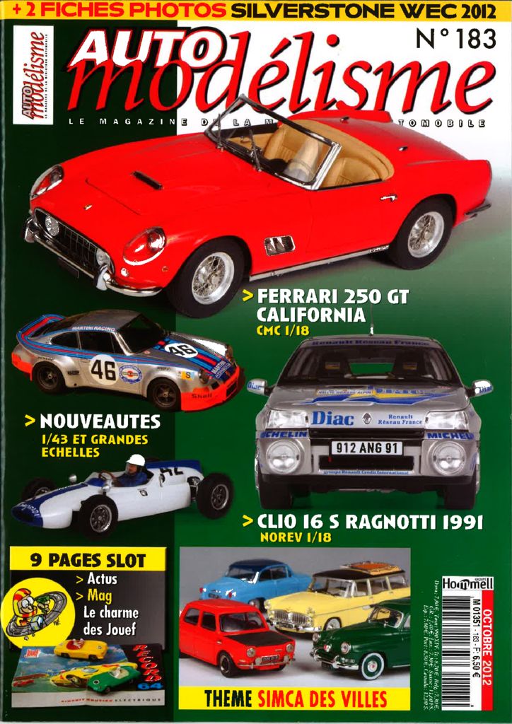 M-091 - M-094 CMC Ferrari 250 GT SWB California - CMC Modelcars